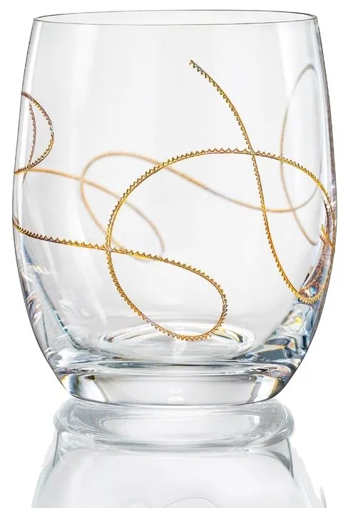 Crystalex - Bohemia Crystal Sklenice na nealko, rum a whisky a nealko String gold 300 ml, 2 ks