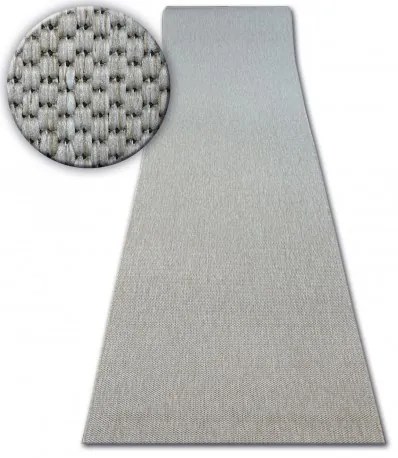 Běhoun Sisal Floorlux 20433 stříbrný Šíře: 80 cm