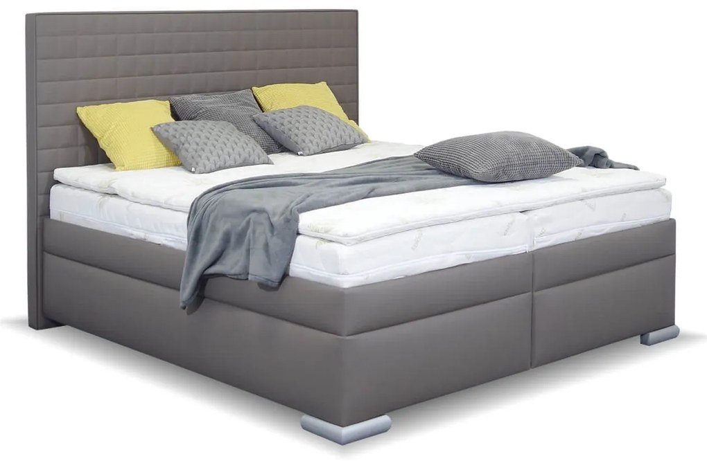 Americká postel boxspring RIALTO 200x200, s úložným prostorem