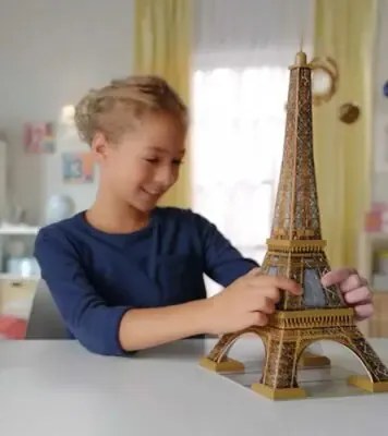 Ravensburger 3D Puzzle Eiffelova věž 216 dílů / 44 cm / od 12 let