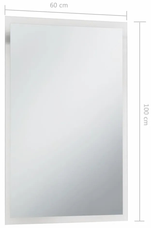 Koupelnové nástěnné zrcadlo Melania s LED osvětlením | 60 x 100 cm