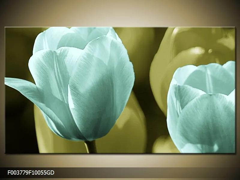 Obraz modrých květin na zeleném pozadí (), 40 dalších rozměrů