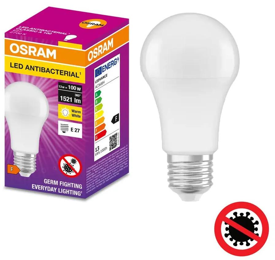 Osram | LED Antibakteriální žárovka A100 E27/13W/230V 2700K - Osram | P22702