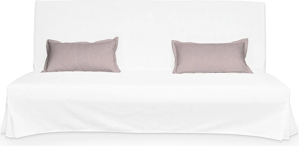 2 potahy na polštáře pohovky Beddinge - jednoduché bez prošití barva růžová látka pletený vzor