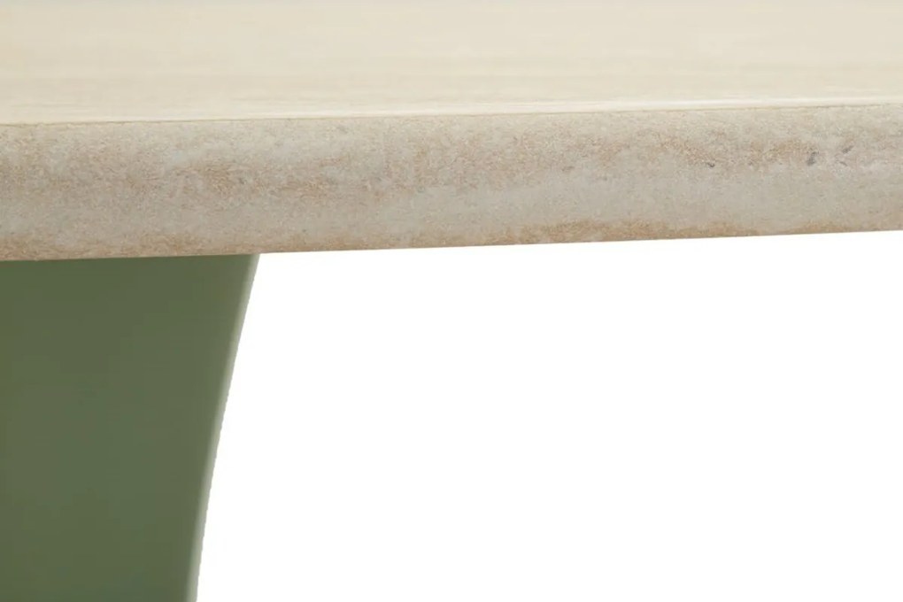 Kulatý jídelní stůl Bechora 120 cm zelený