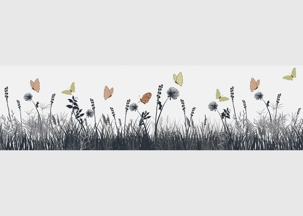 Samolepící bordura na zeď Zelená Pastvina | 5 m x 13.8 cm | DWB8273