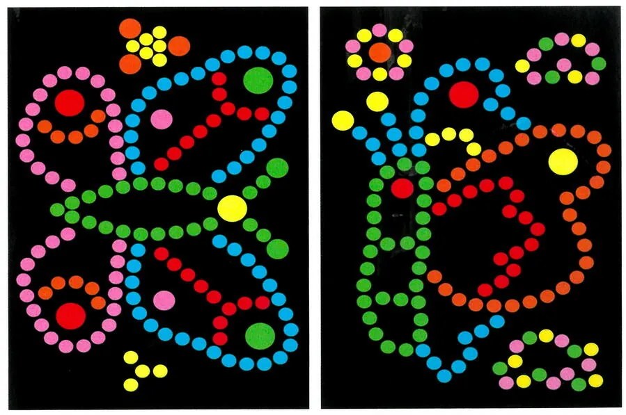 FANDY Mozaika papírová Dot 6 ks 01
