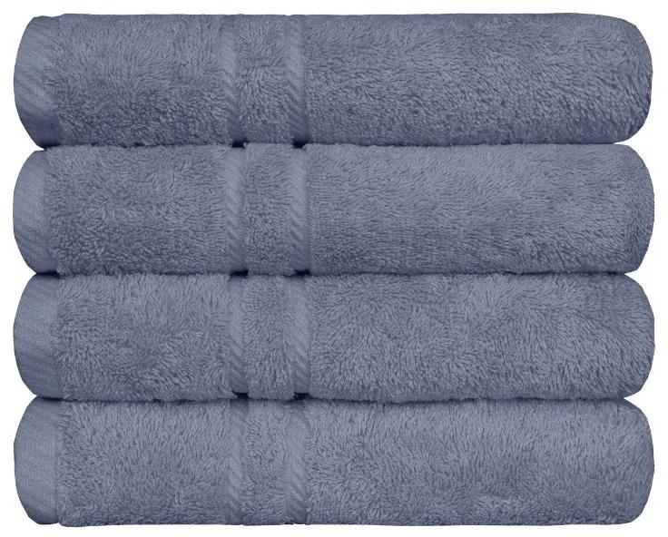SCANquilt bavlněný ručník COTTONA středně šedá osuška 70 x 140 cm