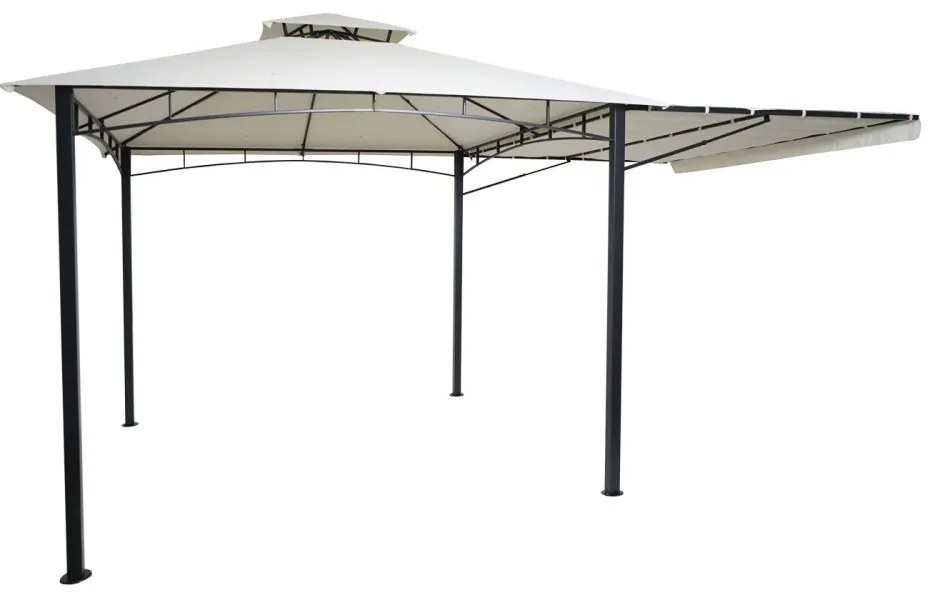 Pergola se stahovací střechou 2,5x2,5 m Šedá