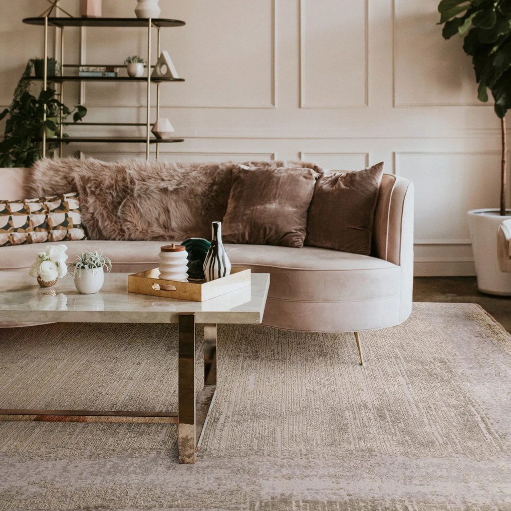 Tribeca Design Kusový koberec Trigger Champagne Gold Rozměry: 120x170 cm