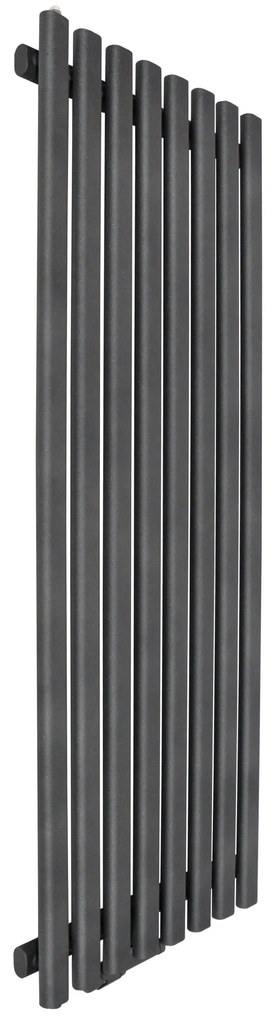 Regnis Lazur LA, topné těleso 540x1800mm se středovým připojením 50mm, 1164W, černá matná, LAZURLA/1800/540/D5/BLACK