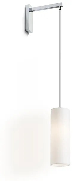 RENDL R13284 HUDSON nástěnná lampa, s ramenem bílá chrom