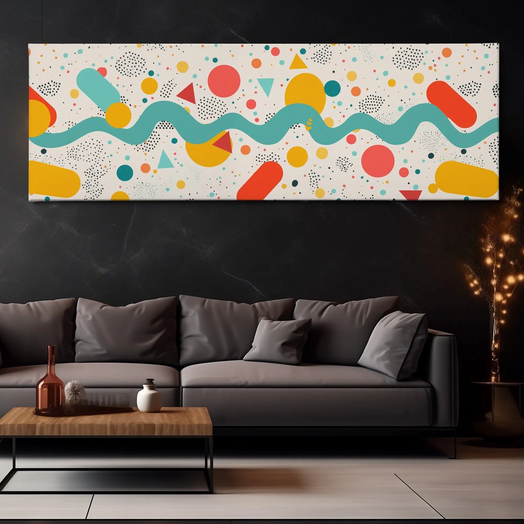 Obraz na plátně - Jemná a klidná vlna FeelHappy.cz Velikost obrazu: 150 x 50 cm