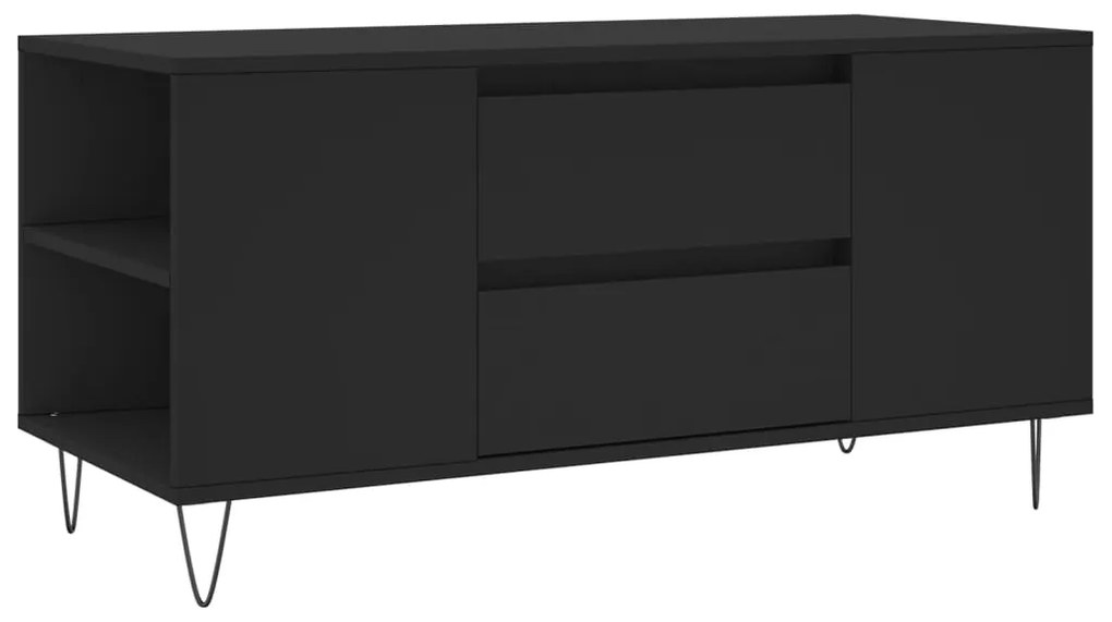 Konferenční stolek černý 102 x 44,5 x 50 cm kompozitní dřevo - Default Title