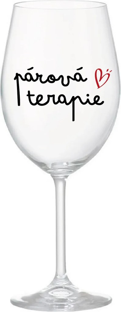 PÁROVÁ TERAPIE - čirá sklenice na víno 350 ml