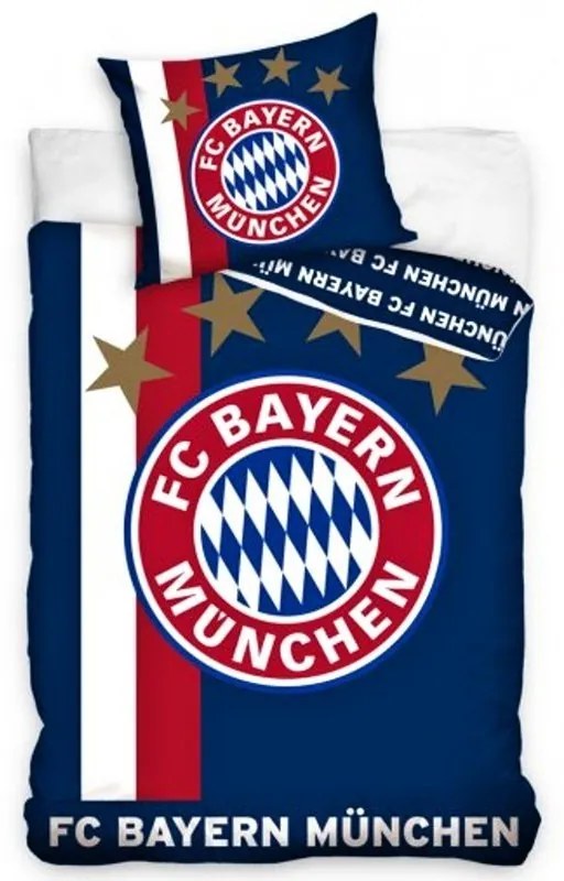 Carbotex · Bavlněné povlečení FC Bayern Mnichov - 100% bavlna - 70x80 cm + 140x200 cm