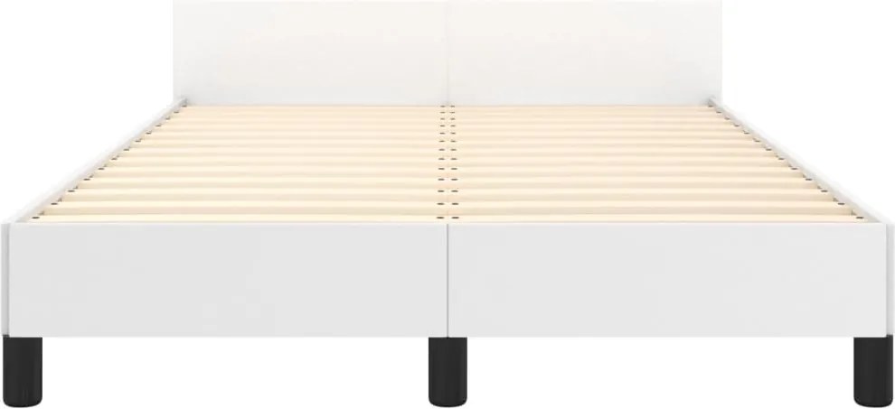 Rám postele bez matrace bílý 120x190 cm umělá kůže 3270561