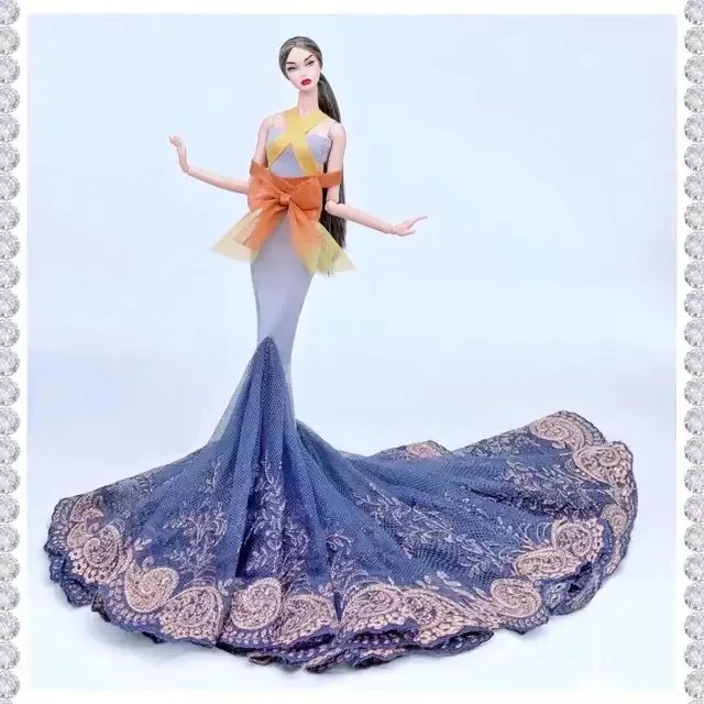 Princeznovské a svatební šatičky pro panenky Barbie (30 cm) Barva: 6