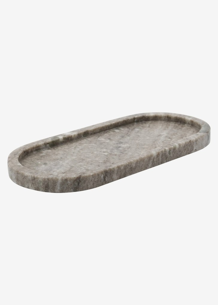 Meraki Podnos Marble tmavě béžový velký 28cm