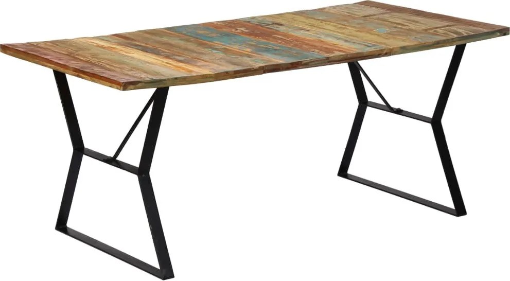 vidaXL Jídelní stůl 180 x 90 x 76 cm masivní recyklované dřevo [247945] Barva: Vícebarevný