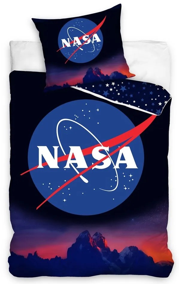 Carbotex Bavlněné povlečení NASA Polární záře, 140 x 200 cm, 70 x 90 cm
