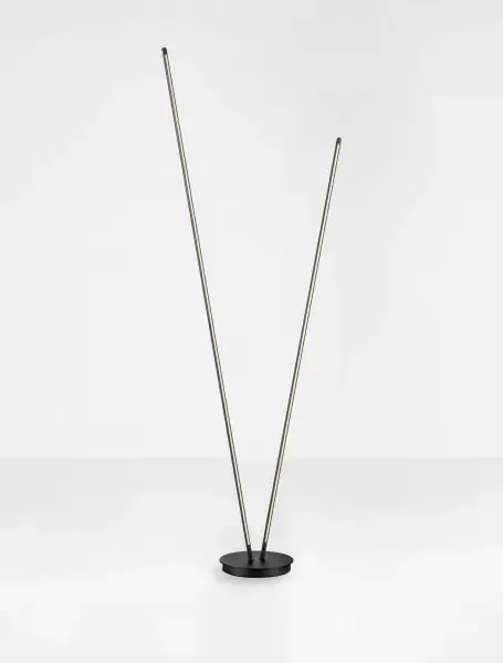 LED stmívatelná černá stojací lampa Intec
