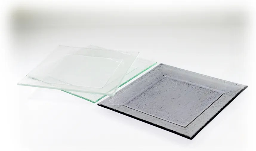 BDK-GLASS Servírovací tác MAXIM 25x25cm Barva: Extra čiré sklo