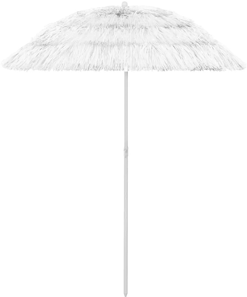 Plážový slunečník Hawaii bílý 180 cm 314700