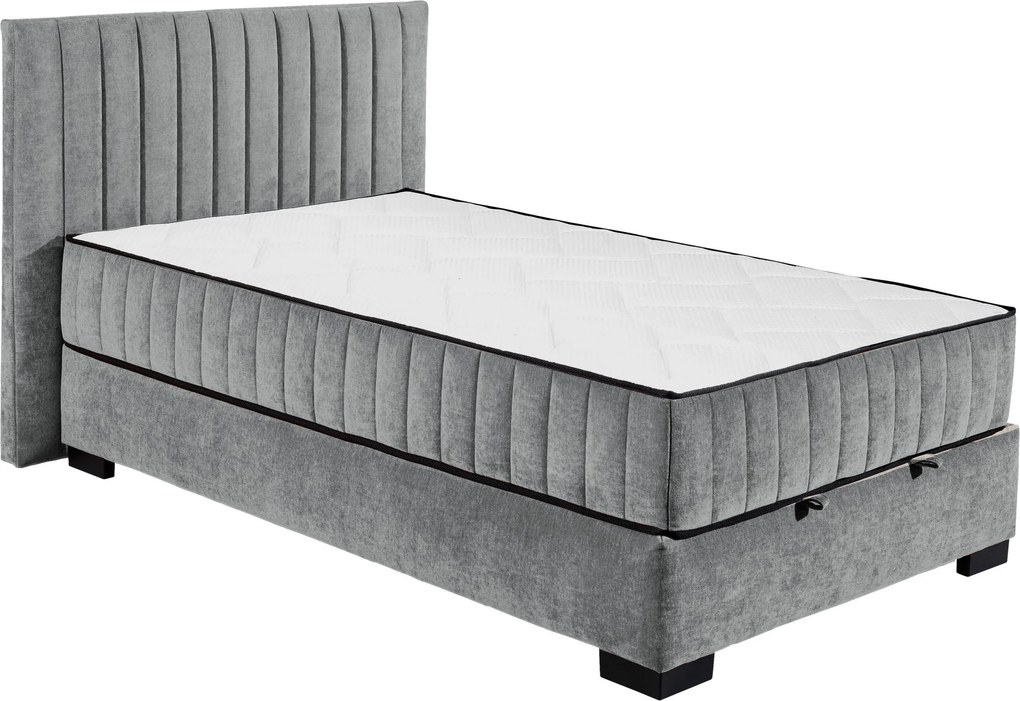 XXXLutz AMERICKÁ POSTEL, 120/200 cm, antracitová MID.YOU - Postele s úložným prostorem - 002220053901