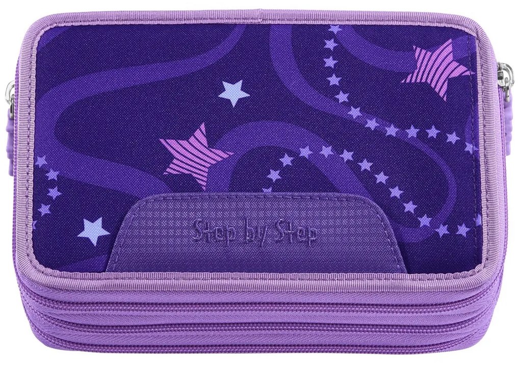 Vybavený třípatrový penál Step by Step XXL, Pegasus Emily