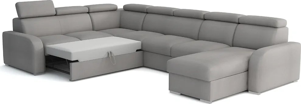 Sedací souprava OSLO U | 250x380x170 | rozkládací + 3x úložný prostor | VÝBĚR TKANIN