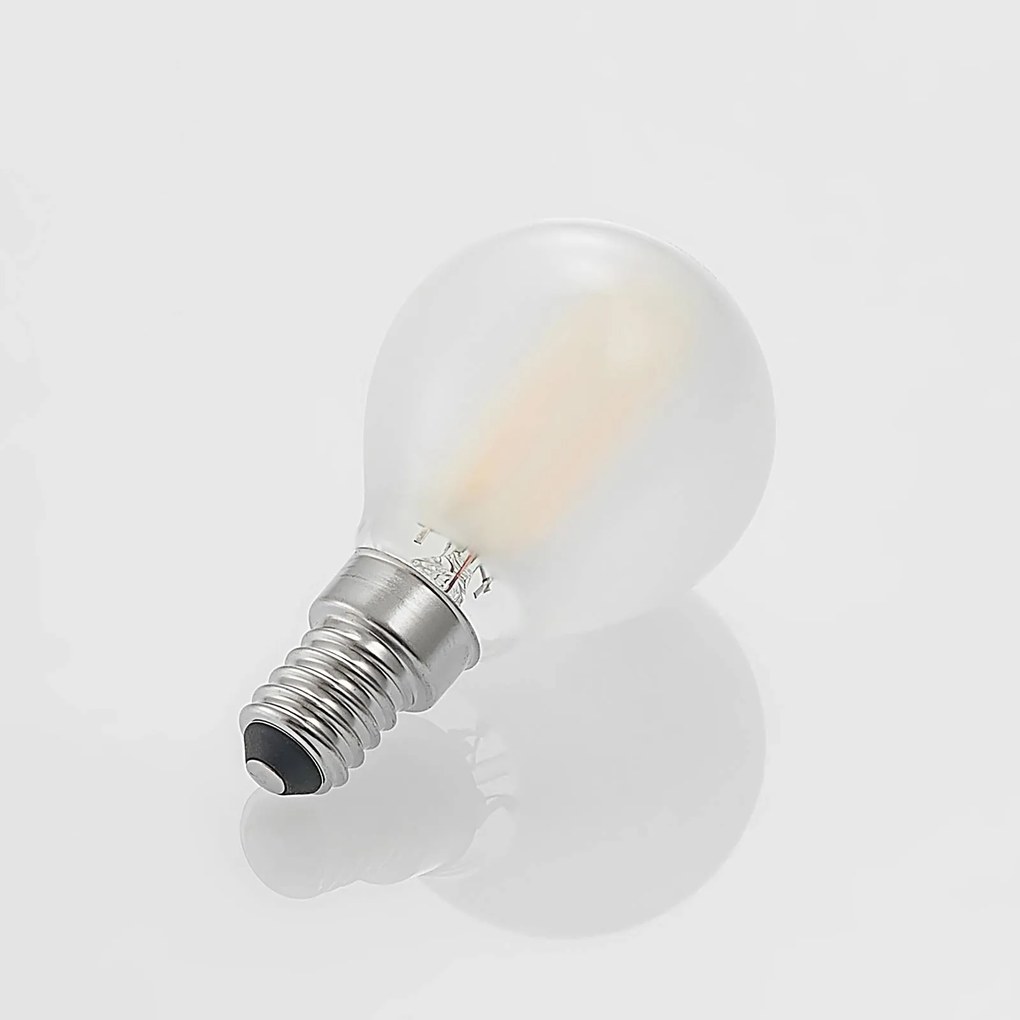 LED žárovka tvar kapky E14 4W 2700K matná dim 5ks