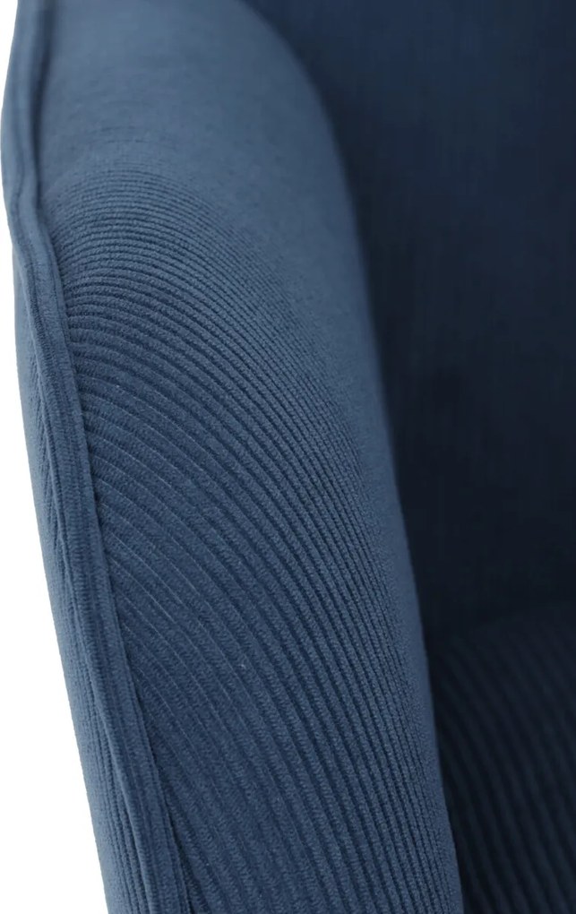 Relaxační křeslo ušák SIRI - modrý manšestr