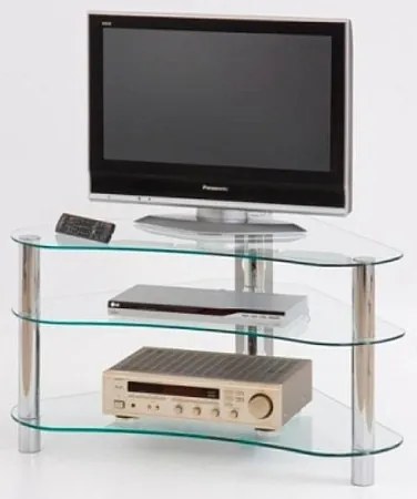 Halmar Televizní stolek RTV-13 - čiré sklo