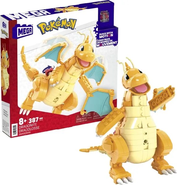 Mattel MEGA POKÉMON POHYBLIVÝ DRAGONIT Vícebarevná