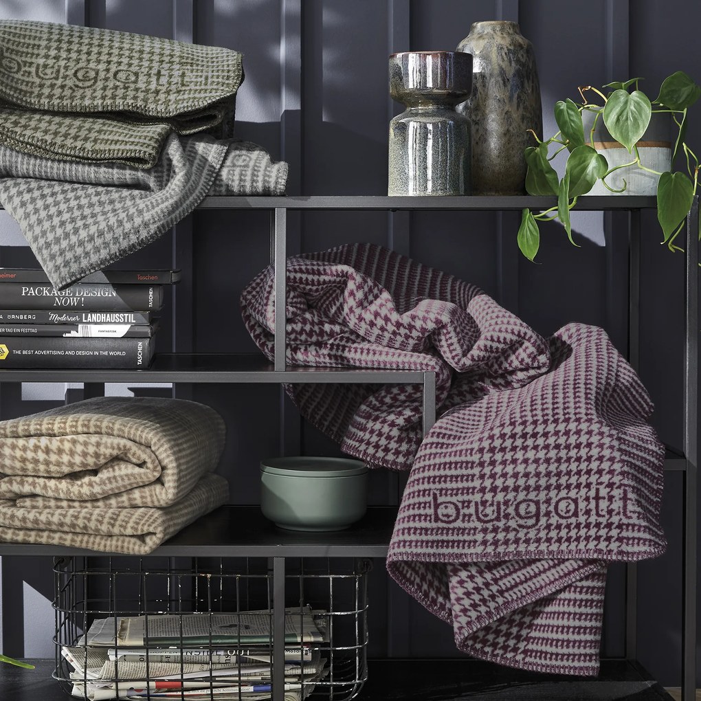Ibena Jacquard Bugatti deka zelený vzor