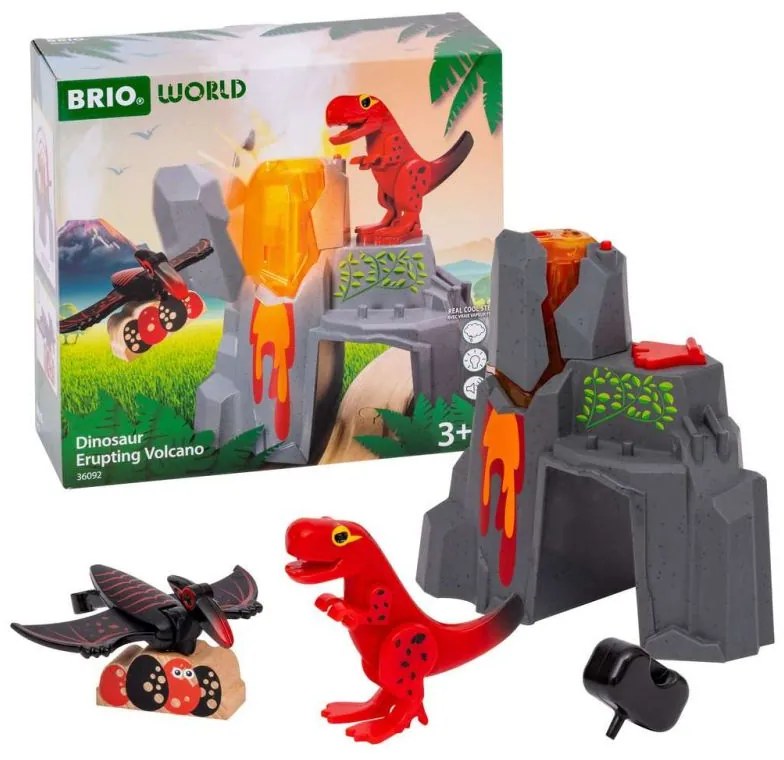 Brio 36092 dinosauří soptící vulkán