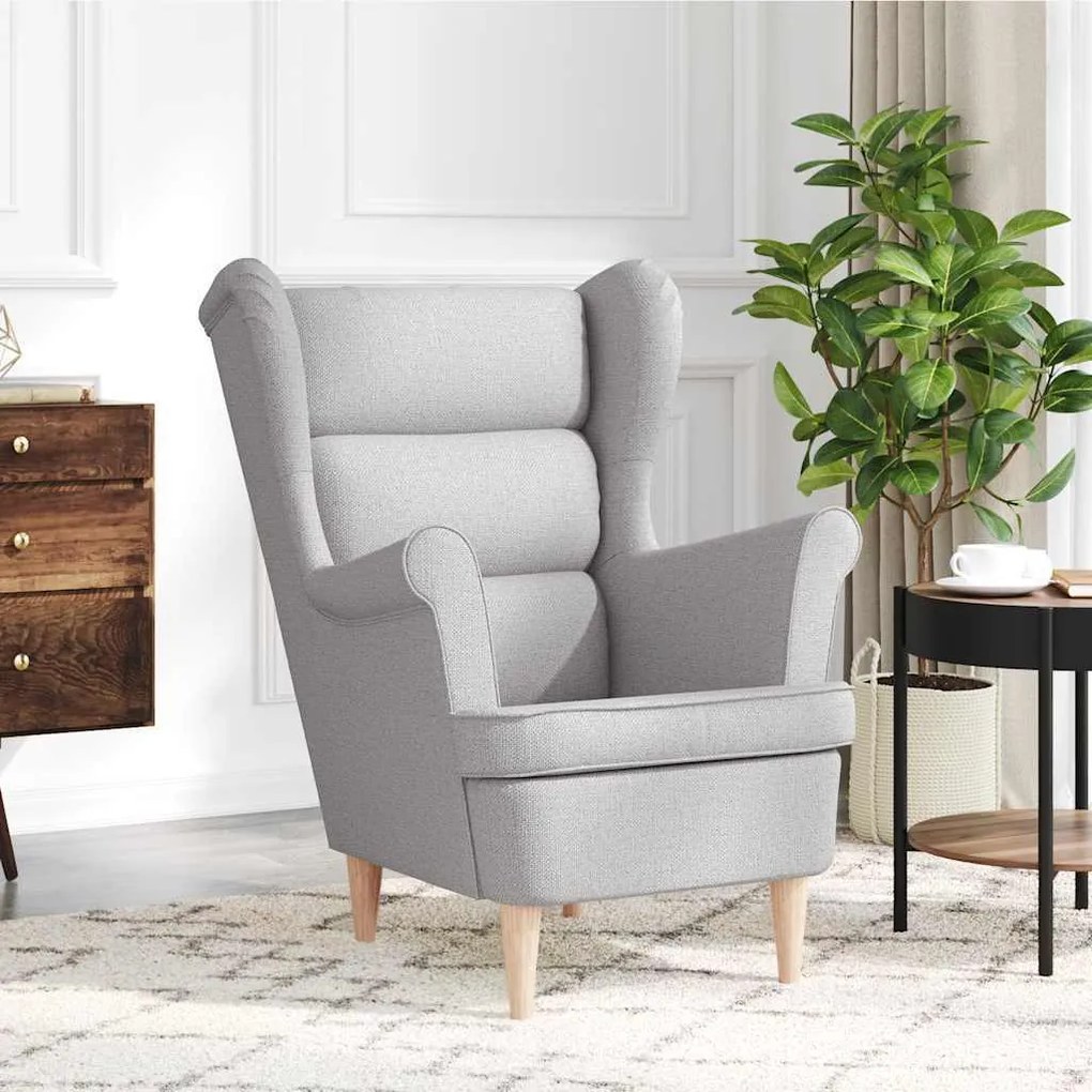 vidaXL Křeslo 74 x 84 x 100 cm textil [4016905] Barva: Šedá