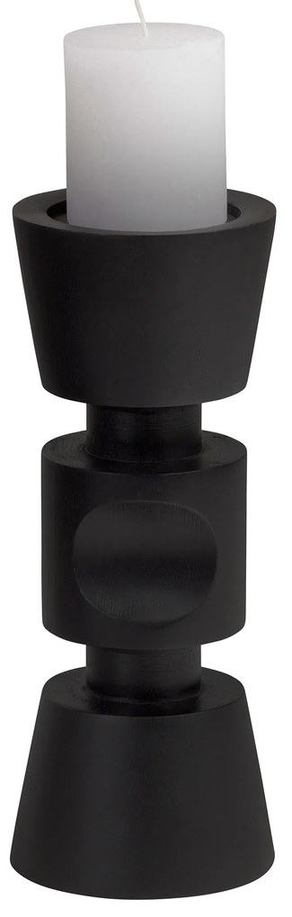WOOOD Exclusive Svícen MIDI černý 29cm 373868-Z