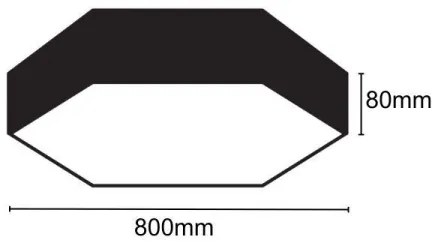 LED Stropní svítidlo LED/70W/230V 4000K pr. 80 cm