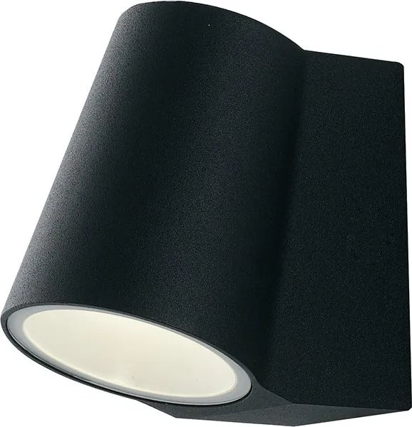 FAN LED-SINTESI-AP NERO Venkovní nástěnné svítidlo LED SINTESI černá hliník 6 W 400 lm 4000 K IP44 13x7,6x12 cm - FANEUROPE