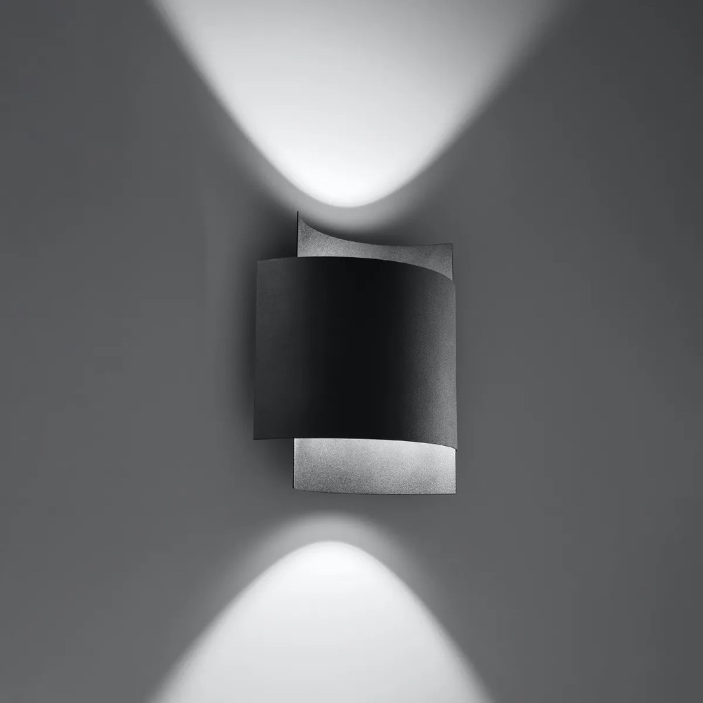 Sollux Lighting Nástěnné svítidlo IMPACT černé