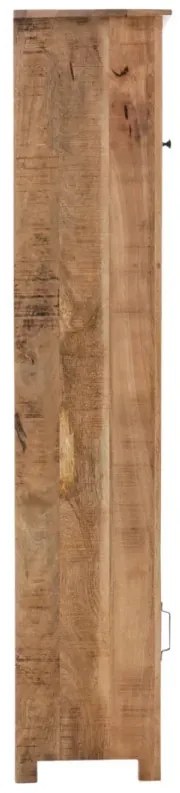 furniture-nabytek.cz - Masivní koupelnová vysoká skříňka Padma z mangového dřeva, lakovaná, vícebarevná – 43×35×180 cm