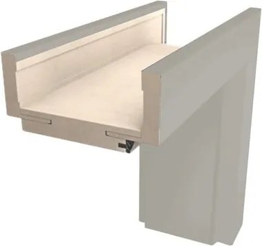 Obložková zárubeň DRE 70 cm pro tloušťku stěny 10-12 cm kašmír matný pravá O2KAS70P
