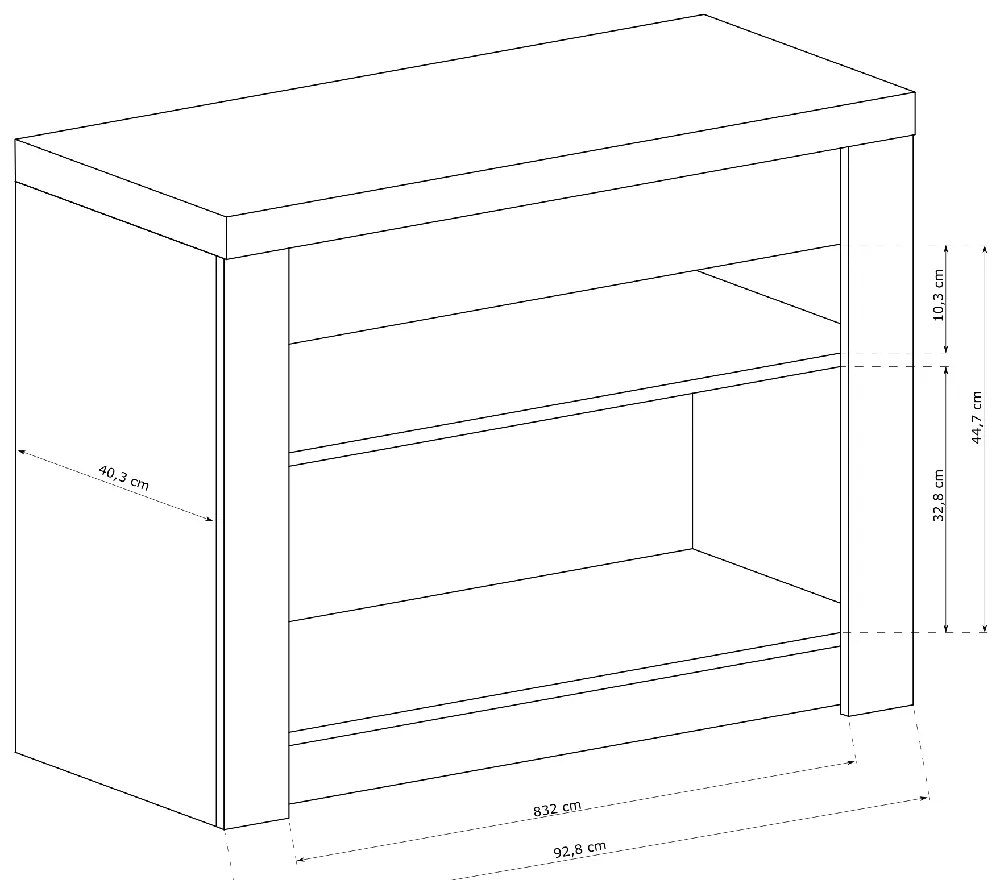 INDIANAPOLIS t | TV stolek I-10 | jasan tmavý