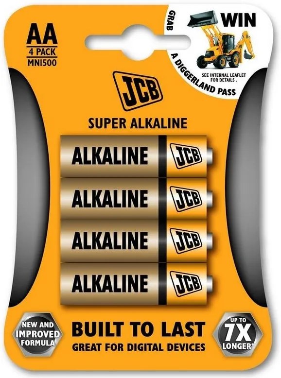 Baterie AA/LR6 JCB SUPER ALKALINE 4ks (blistr)