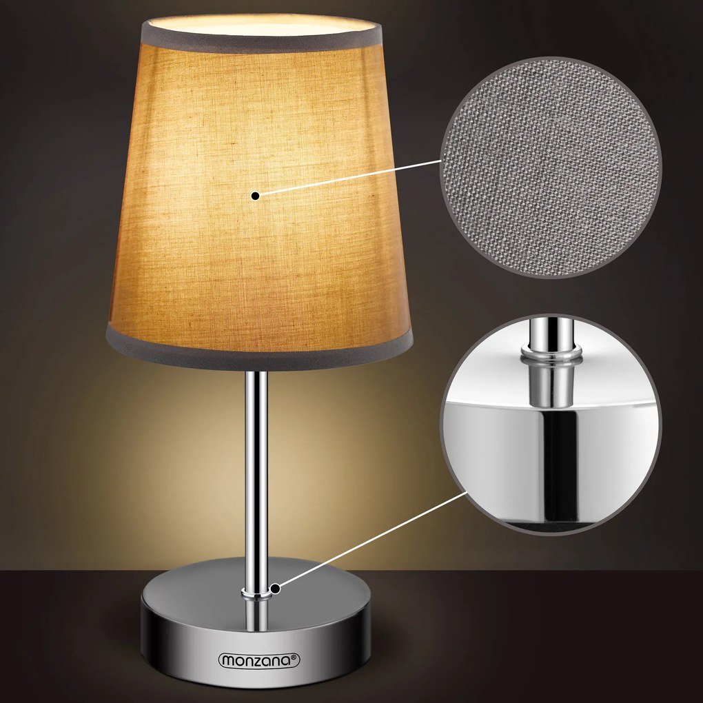 Monzana Stolní lampa Lumiére taupe 109312