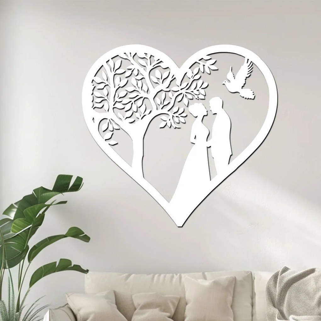 dřevo života Dřevěné srdce MILUJI TĚ Zvolte rozměr (cm): 40x37, Zvolte barvu dekoru: Třešeň