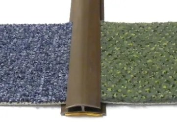 Přechodová lišta na koberec 35mm pvc hnědá