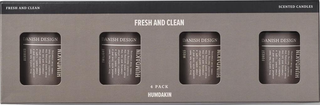 Vonné svíčky Humdakin Fresh and Clean 4 ks